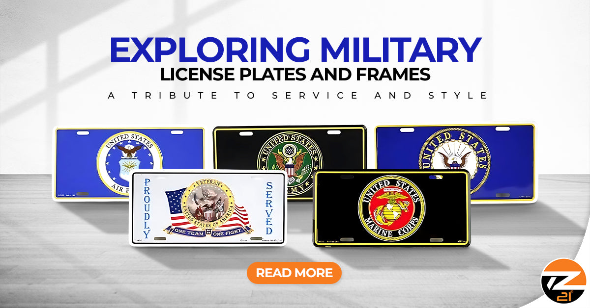 Top Military & Marine Corps License Plate Frames | USA & Florida ...