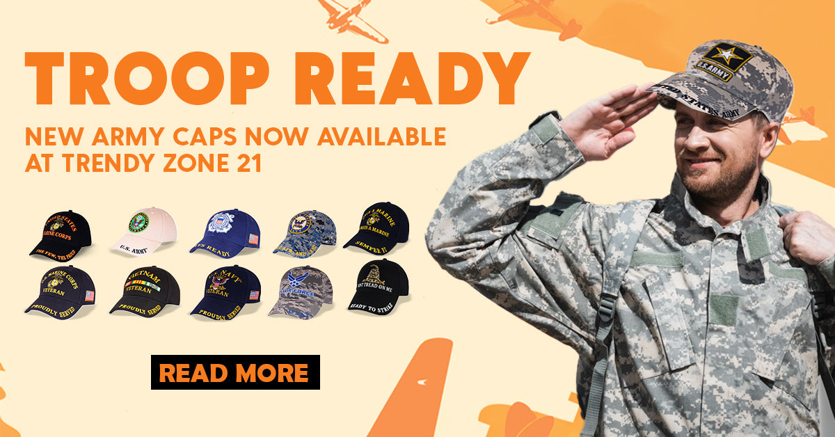 Buy USMC Licensed Military Caps Online available at Trendy Zone 21